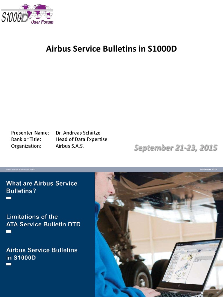 Wed Track A 1530 Schutze Airbus Service Bulletins in S1000D | PDF | Xml ...