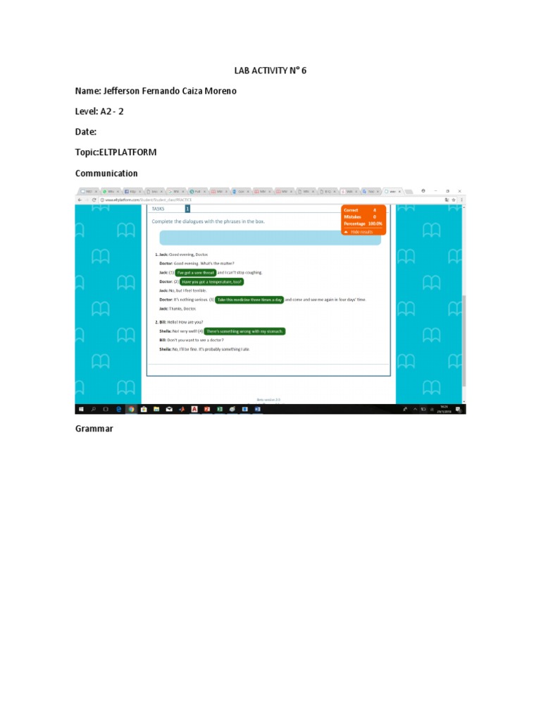 A2 Lab Activity: ELT Platform Guide | PDF | Language Arts & Discipline