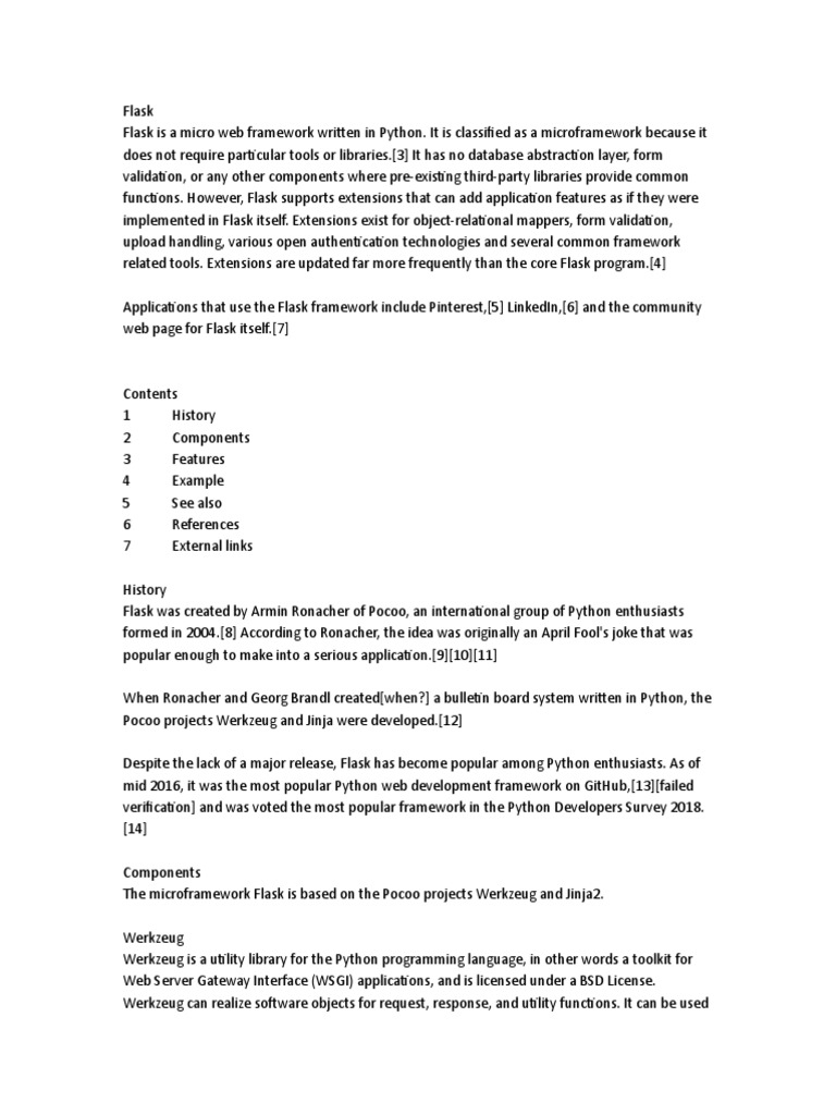 Simple Facts About Flask | PDF | Web Software | Software Architecture