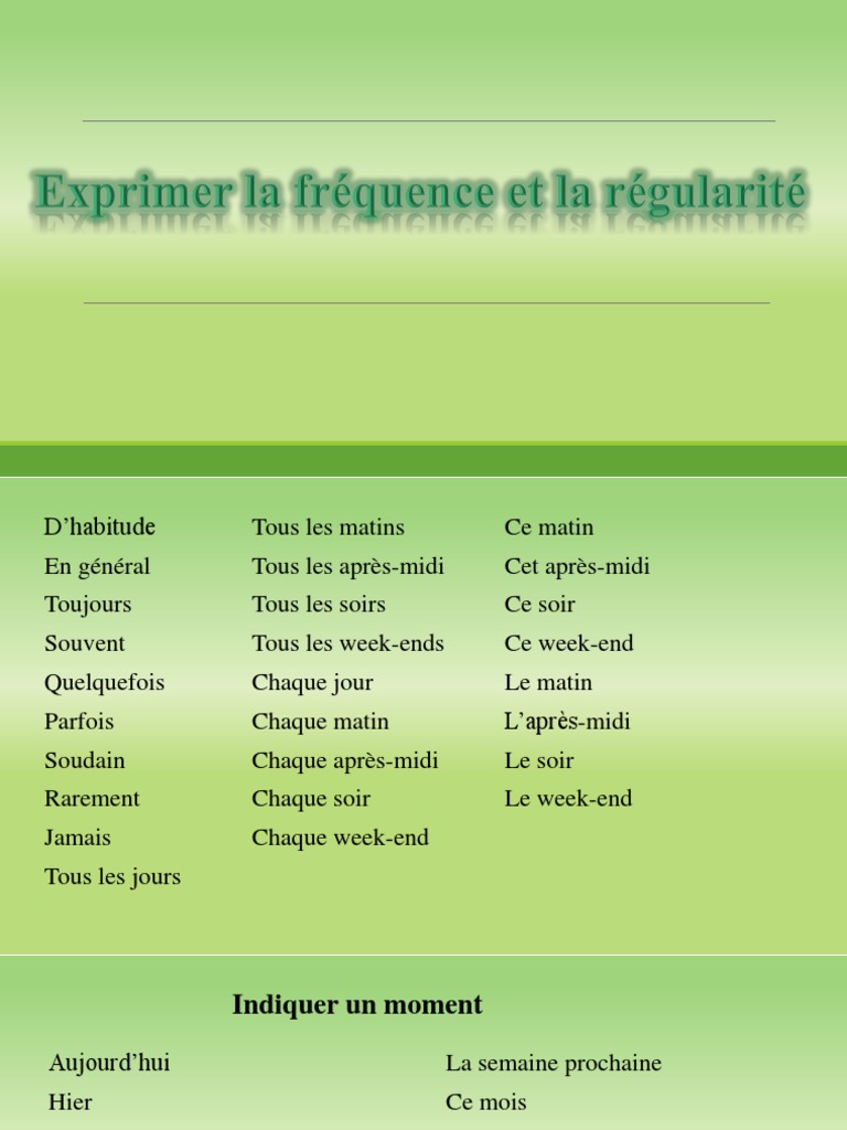 Exprimer La Régularité | PDF