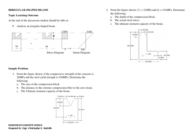 Analysis of Irregular Shaped Beams | PDF