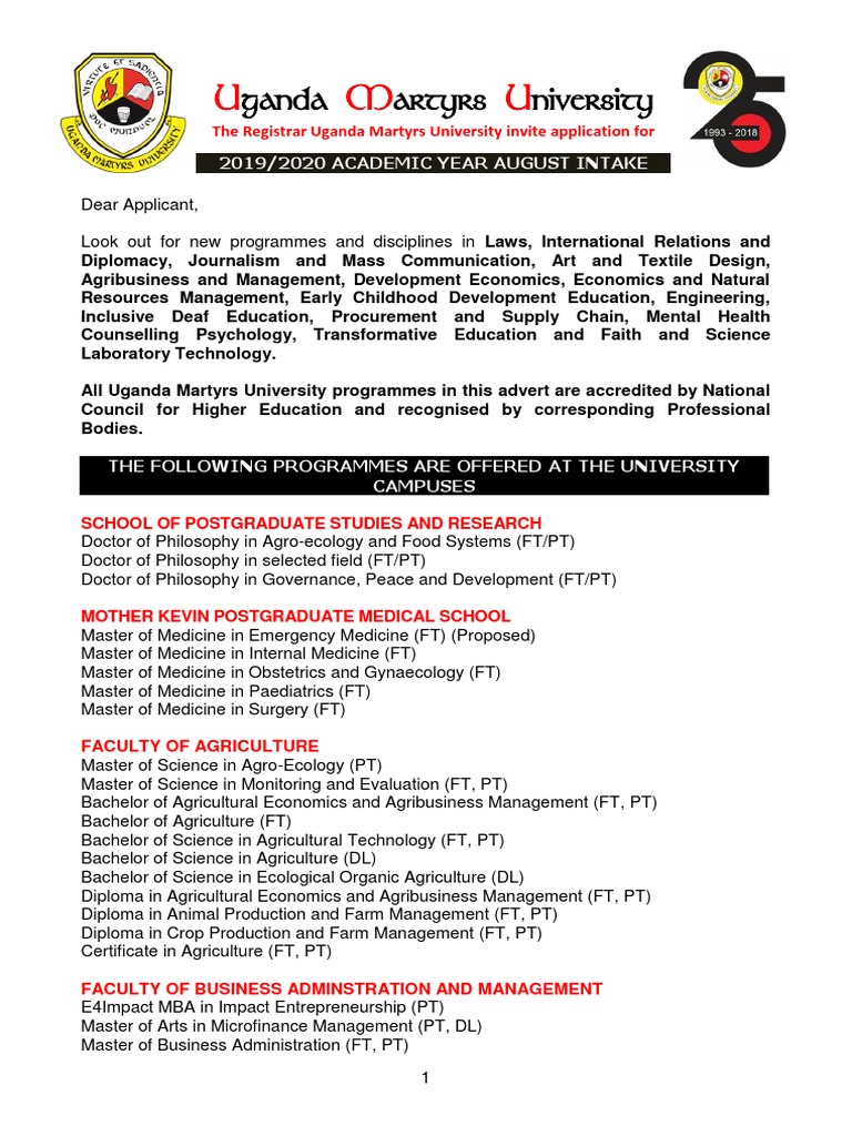 UMU Academic Programmes | PDF | Bachelor's Degree | Diploma