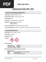 Bromine MSDS | PDF | Water | Chemical Substances