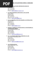 Approved Subcontractors List for Aramco | PDF | Pipe (Fluid Conveyance ...