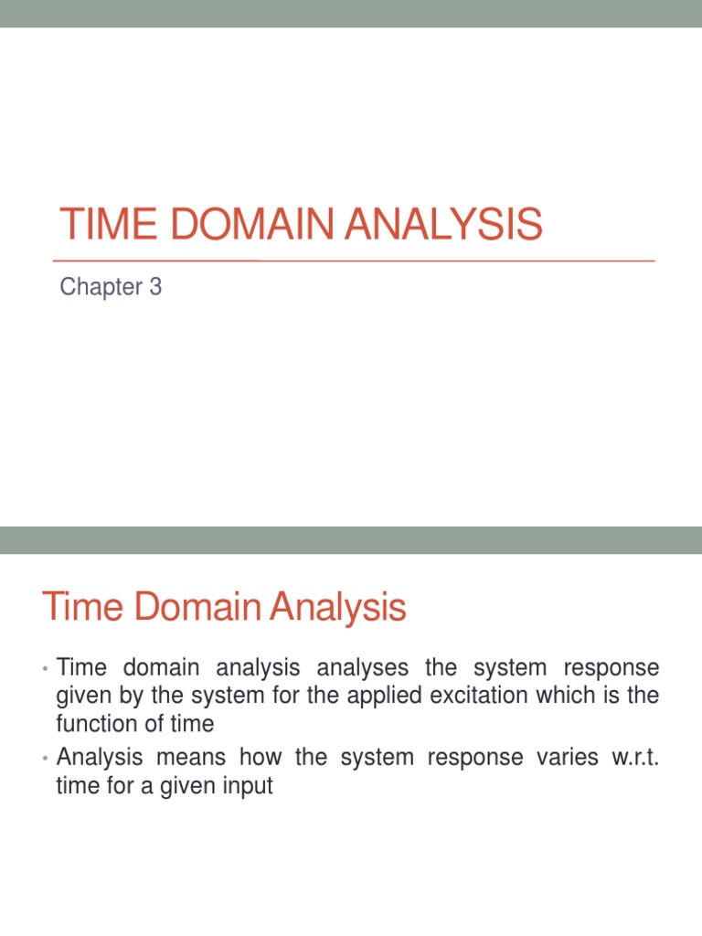 Time Domain Analysis in Control Systems | PDF | Control System ...