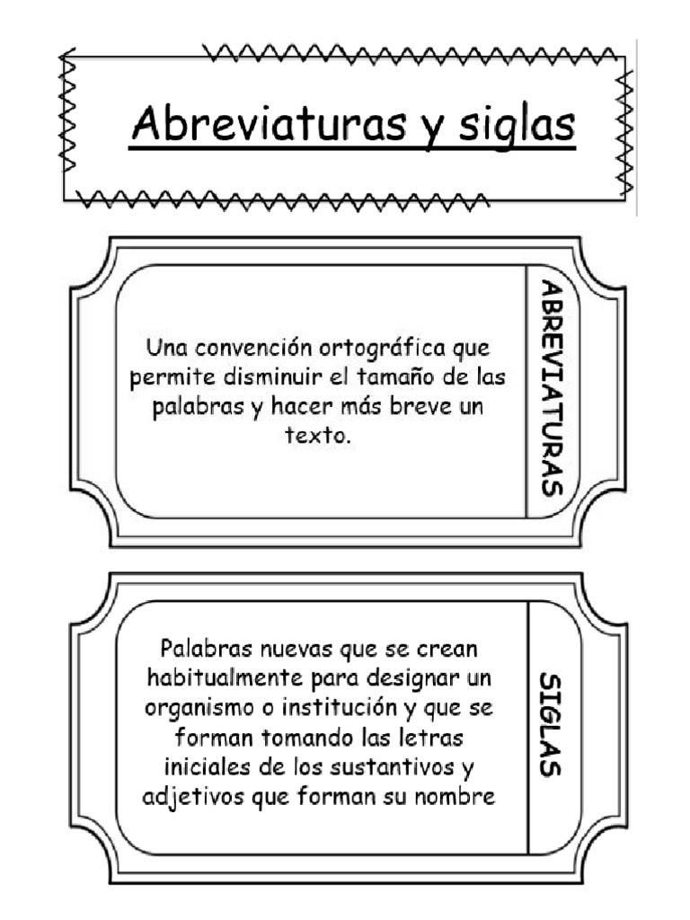 Abreviatura y Siglas | PDF