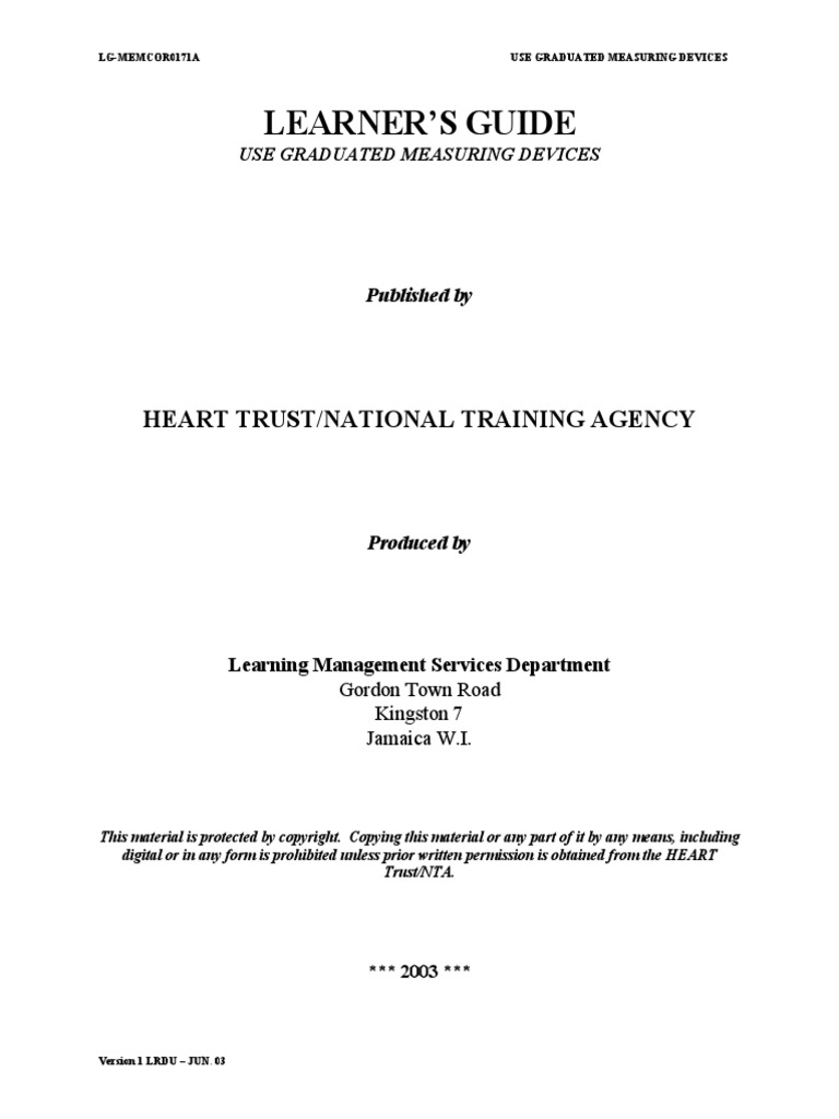 Graduated Measuring Devices | PDF | Competence (Human Resources) | Tools