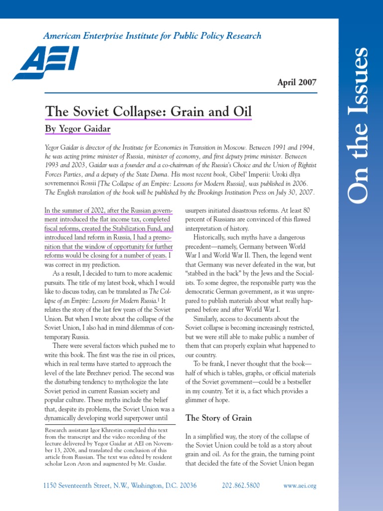 Grain and Oil | PDF | Communist Party Of The Soviet Union | Soviet Union