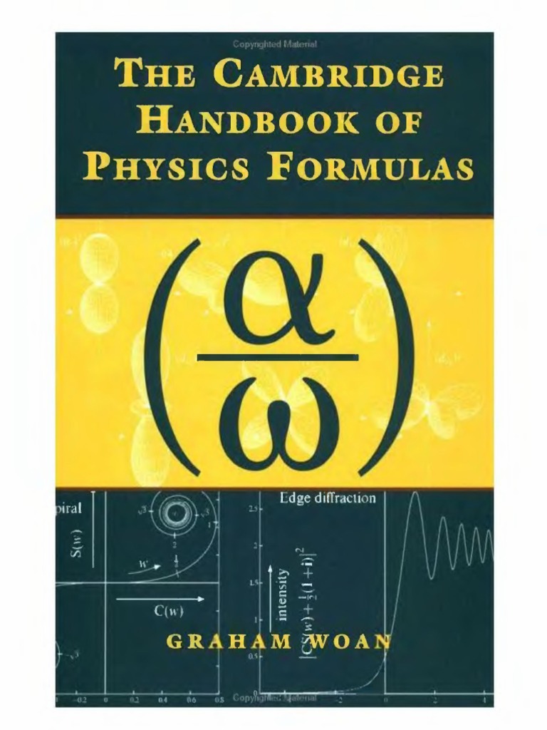 The Cambridge Handbook of Physics Formulas PDF | PDF