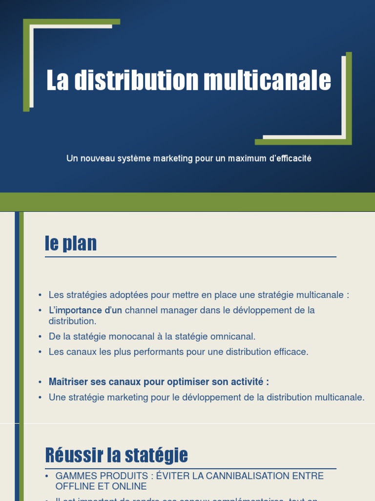 Stratégies de Distribution Multicanale | PDF | Commercialisation | Business