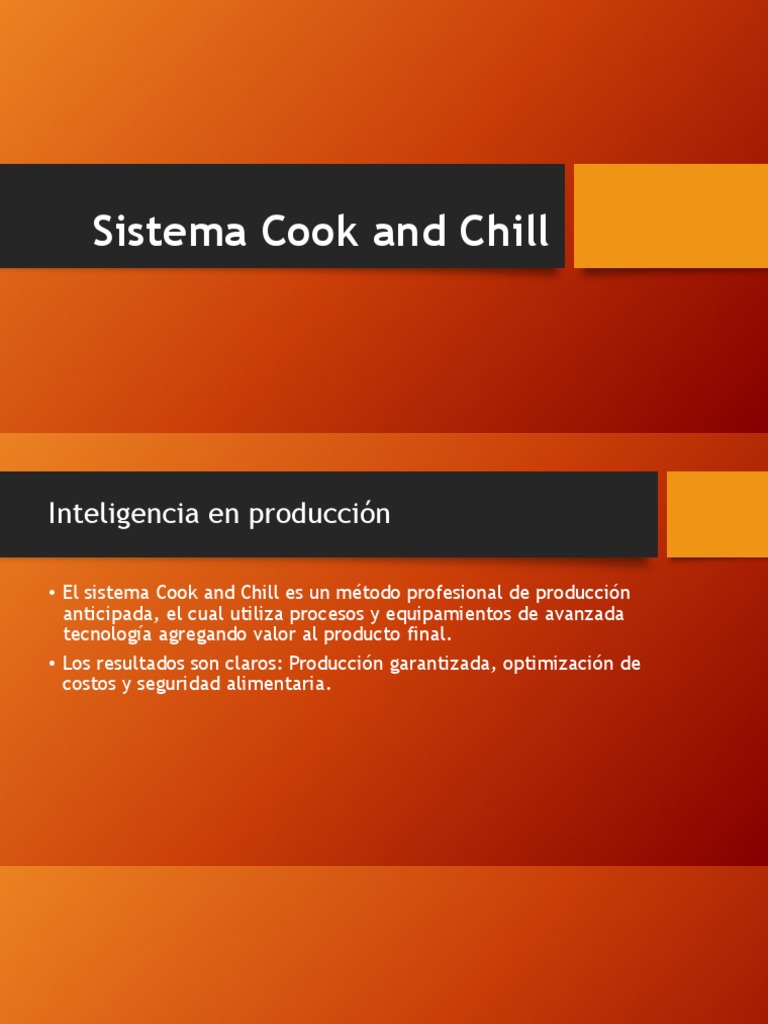 Sistema Cook and Chill | PDF | Alimentos | Calor