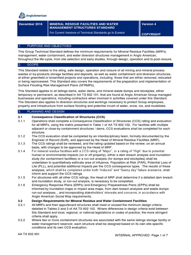 AA TS 602 001 - Final Standard and Associated Specifications | PDF ...