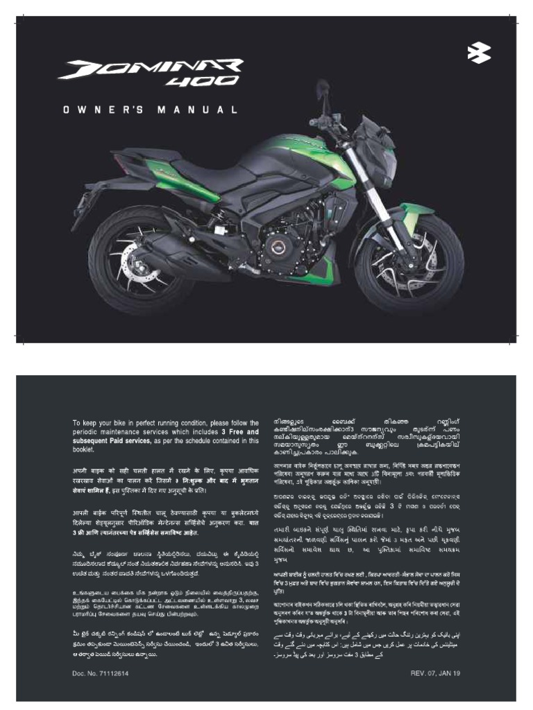 Dominar 400 | PDF