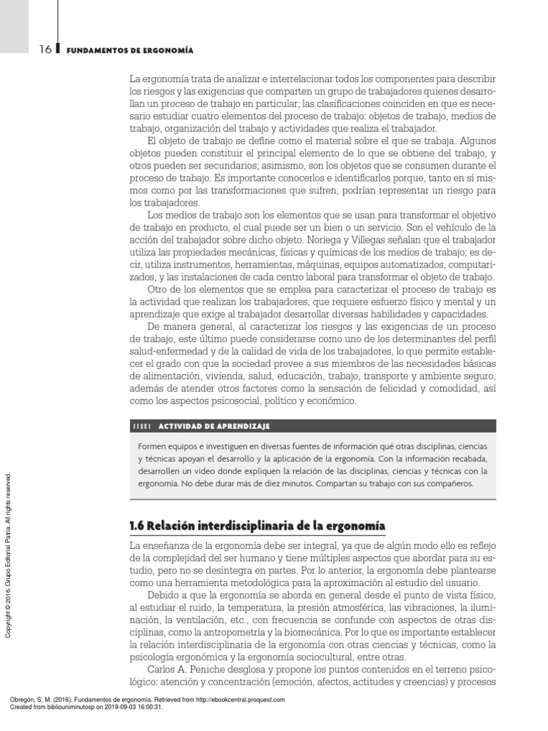Fundamentos de Ergonomía - (Fundamentos de Ergonomía) | PDF | Factores ...