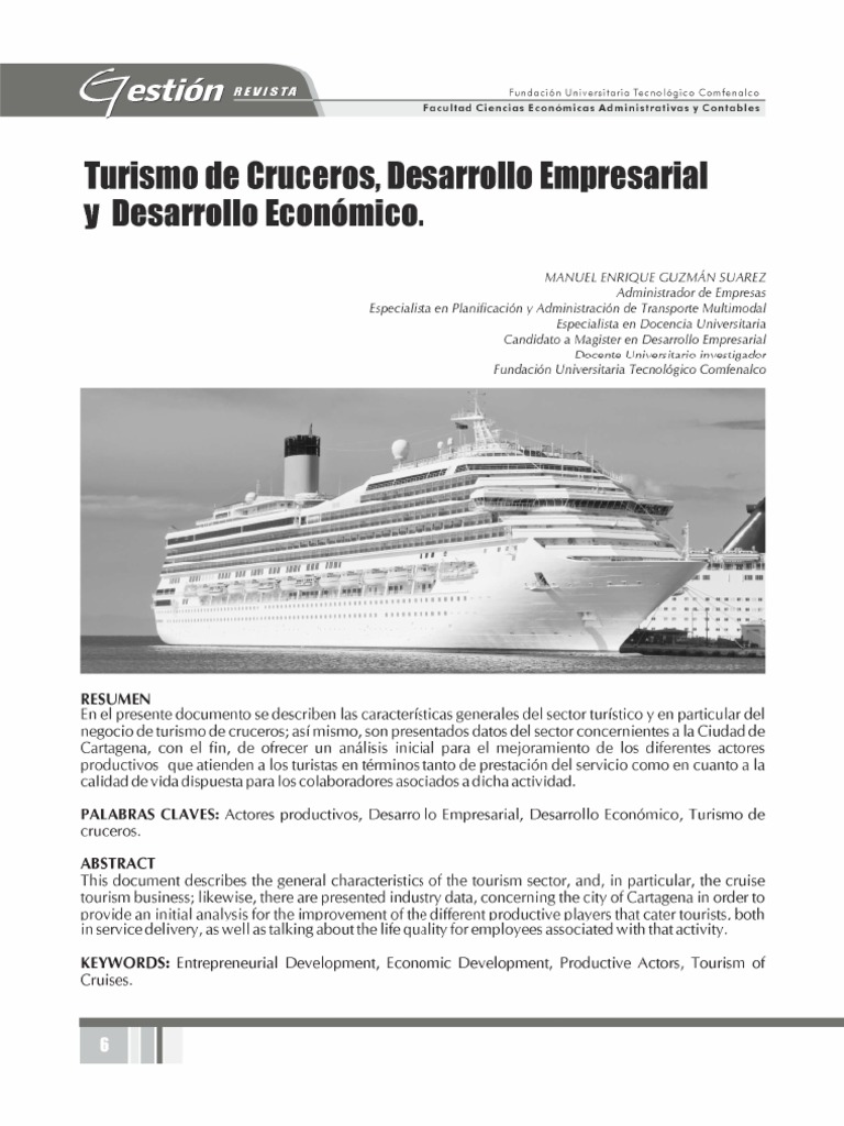 01 - Turismo de Cruceros | PDF