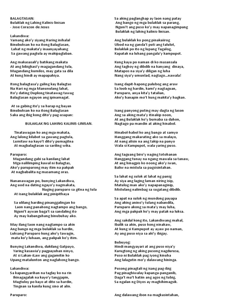 BALAGTASAN | PDF