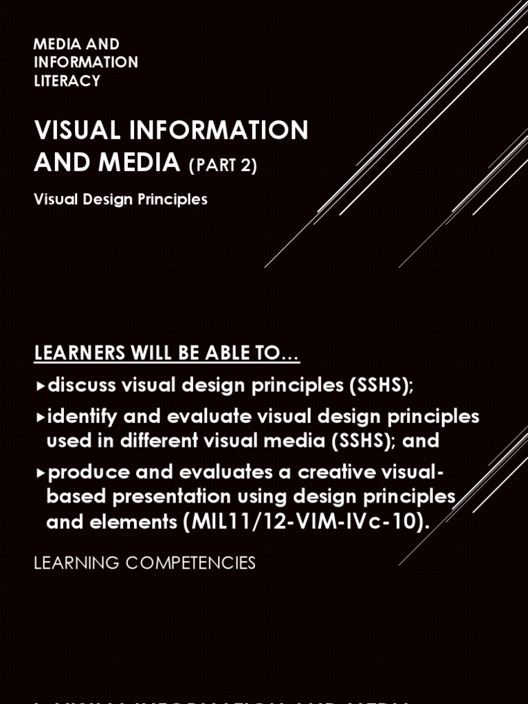 MIL 13. Media and Information Literacy (MIL) - Visual Information and Media (Part 2) | PDF ...