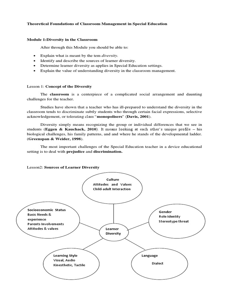 Special Education | PDF | Classroom Management | Classroom