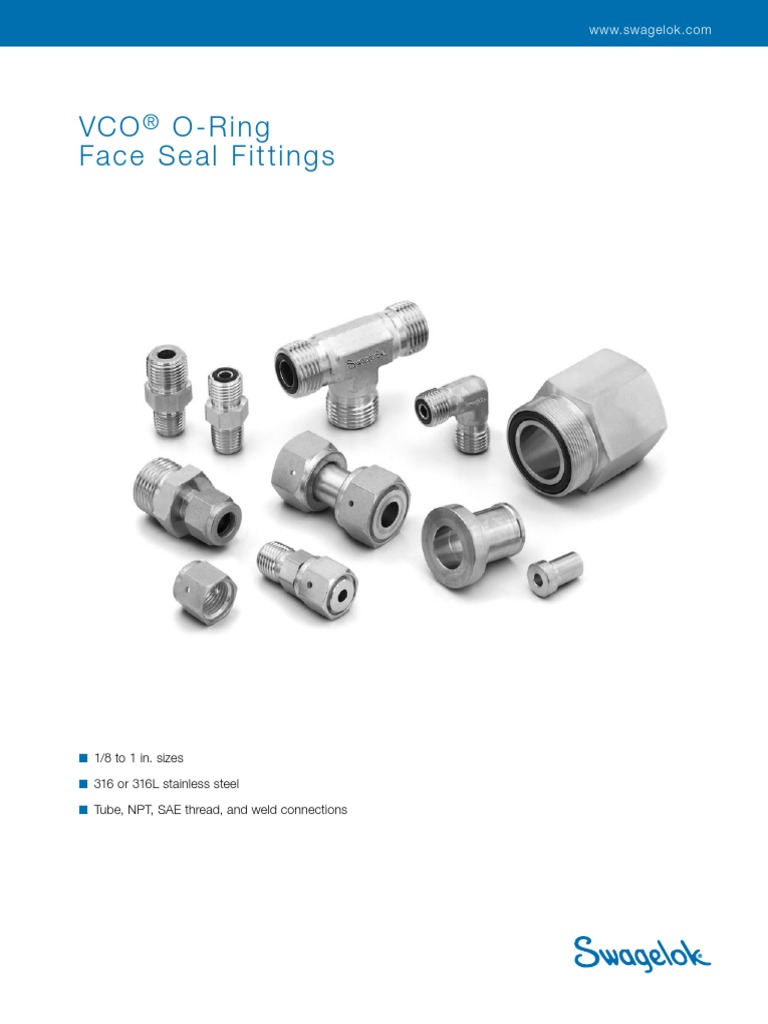 VCO O-Ring Face Seal Fittings | PDF | Pipe (Fluid Conveyance ...