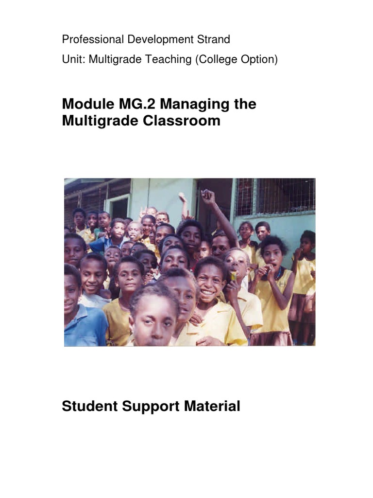 PD MT 2 Managing Multigrade Classroom Student | PDF | Classroom | Teachers