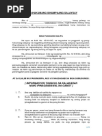 Tagalog Complaint Affidavit | PDF