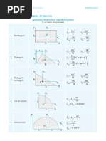 Fórmulas de Centroide e Inercia | PDF