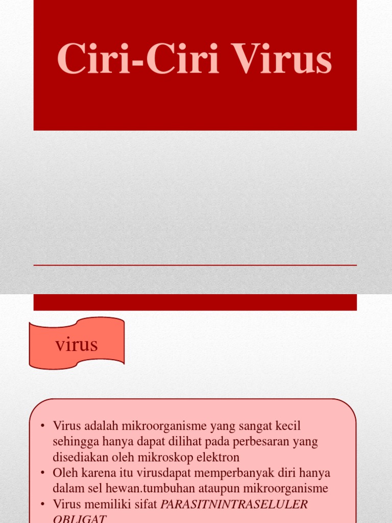 Ciri Ciri Virus | PDF