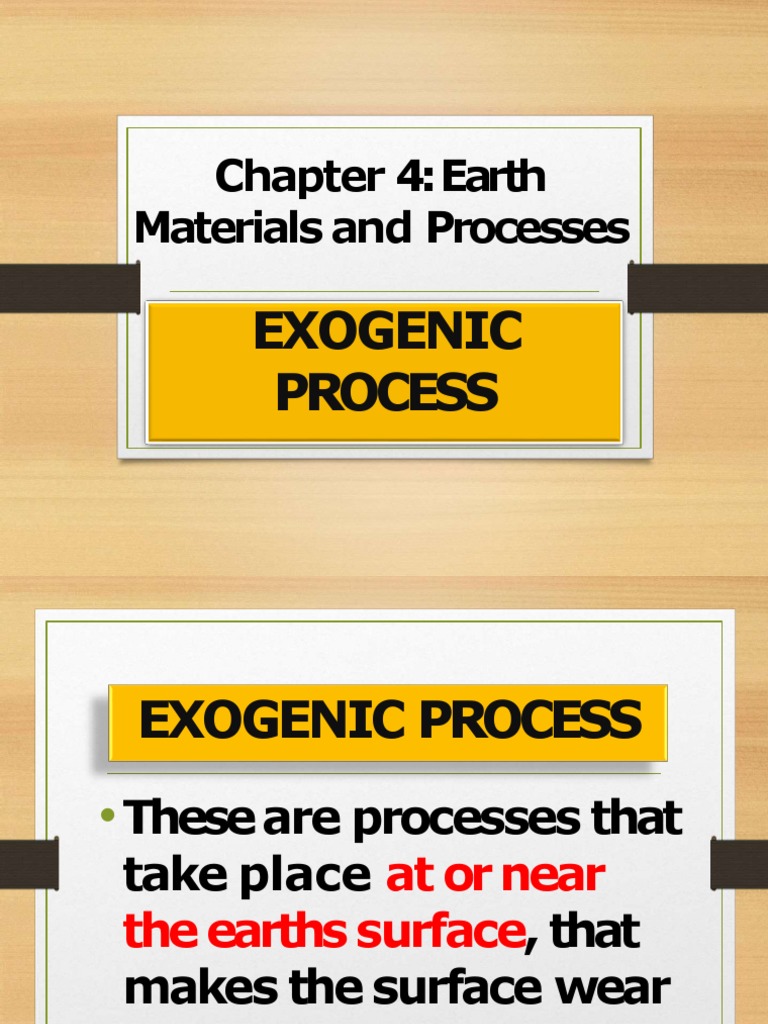 Chapter 4: Earth Materials and Processes: Exogenic Process | PDF ...
