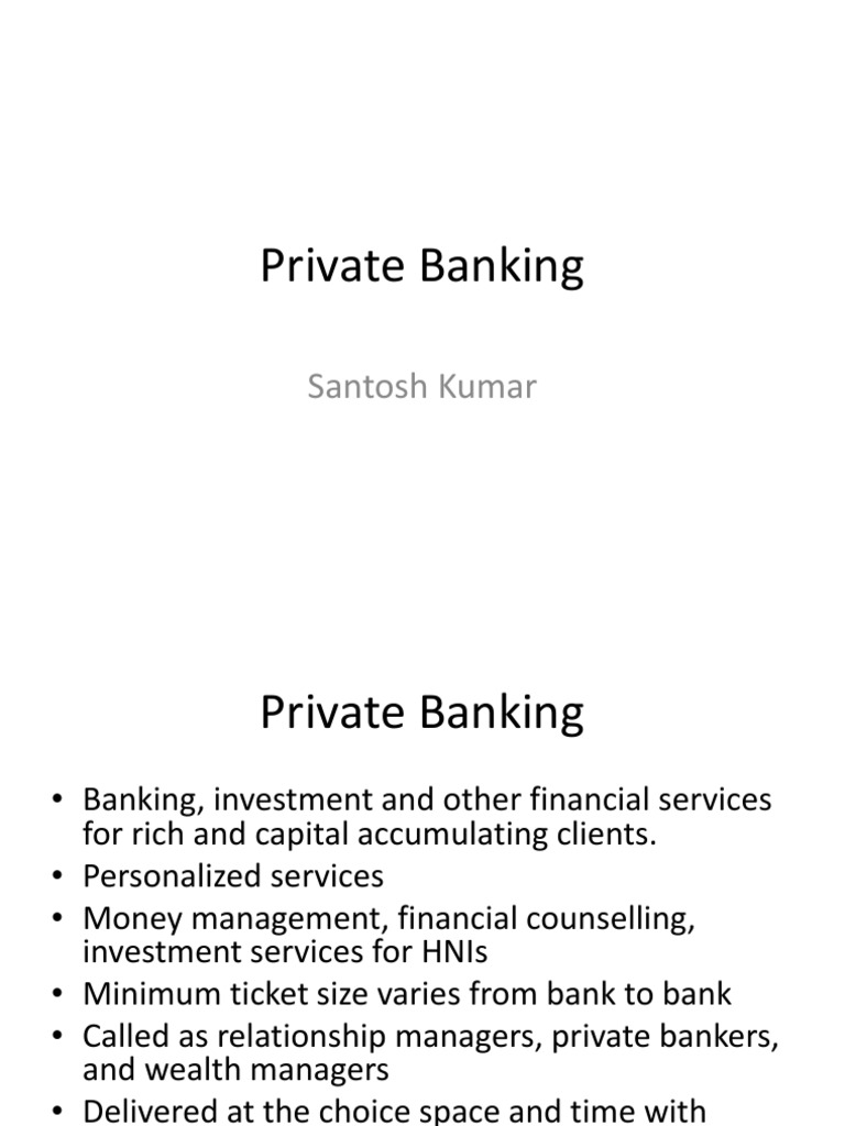 Private Banking | PDF | Banks | Estate Planning