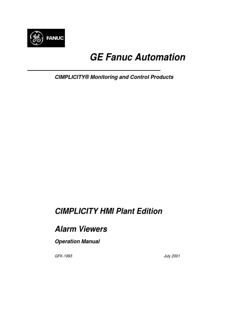 Cimplicity 1 | PDF | Button (Computing) | Automation