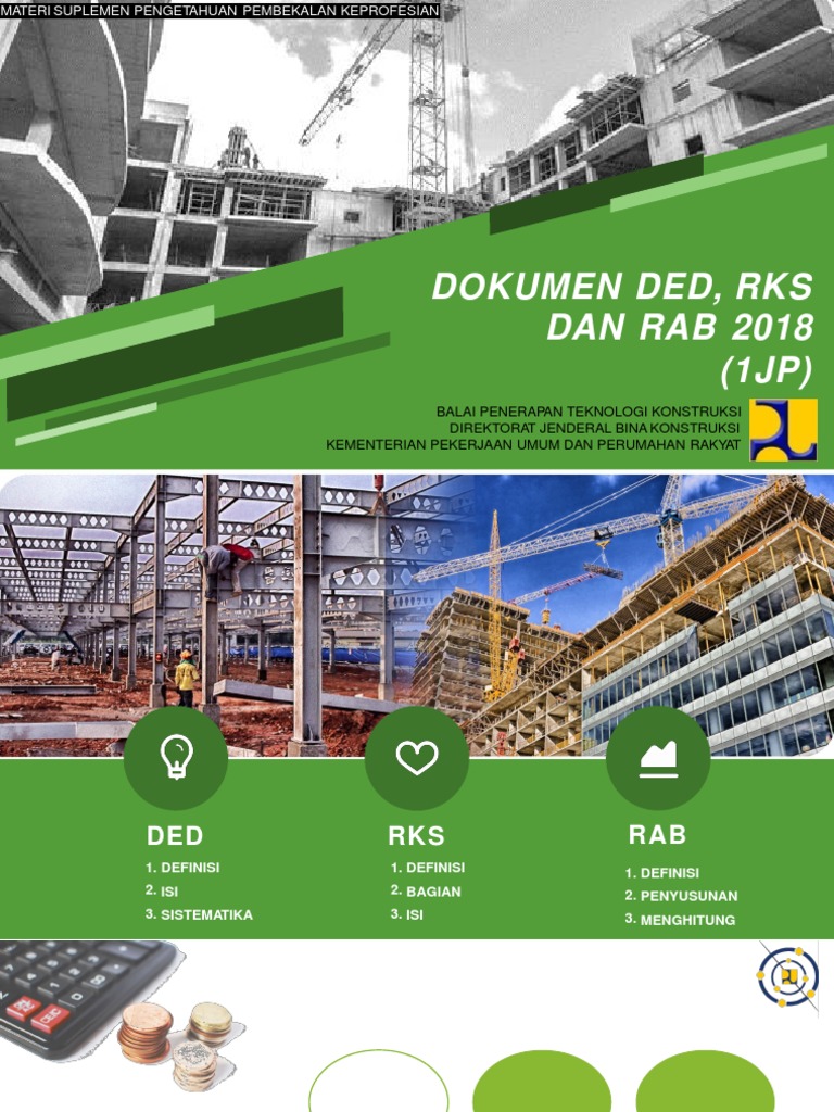 Panduan DED dan RAB Konstruksi | PDF | Seni | Komputer