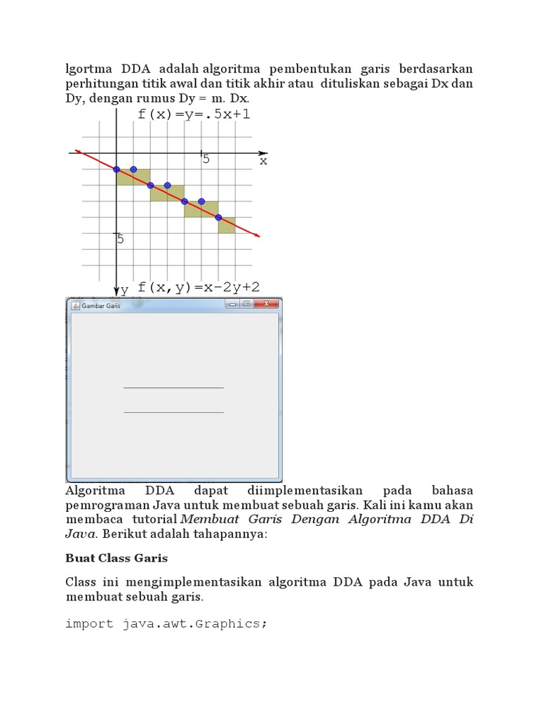 Algortma DDA Adalah | PDF
