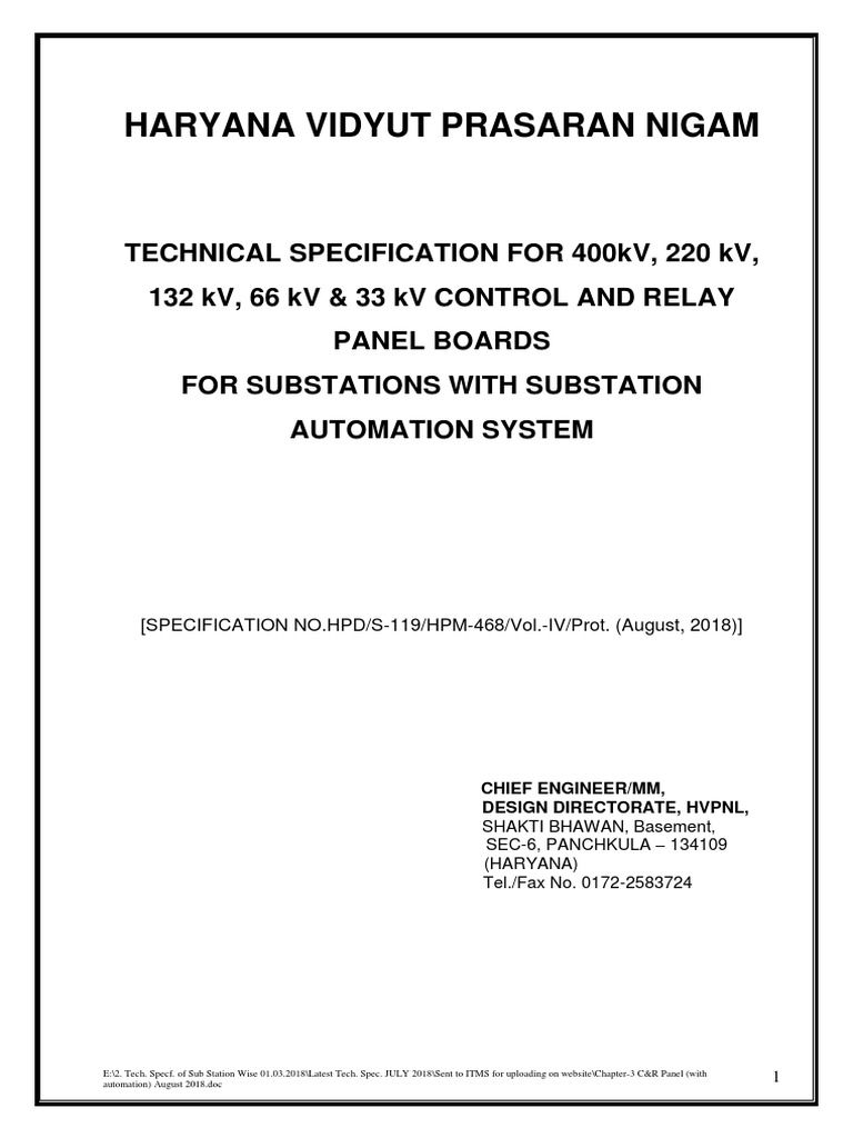 C And R Panel Pdf Relay Transformer