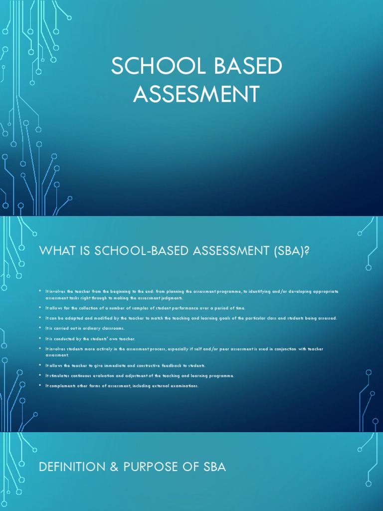 School Based Assesment PDF | PDF