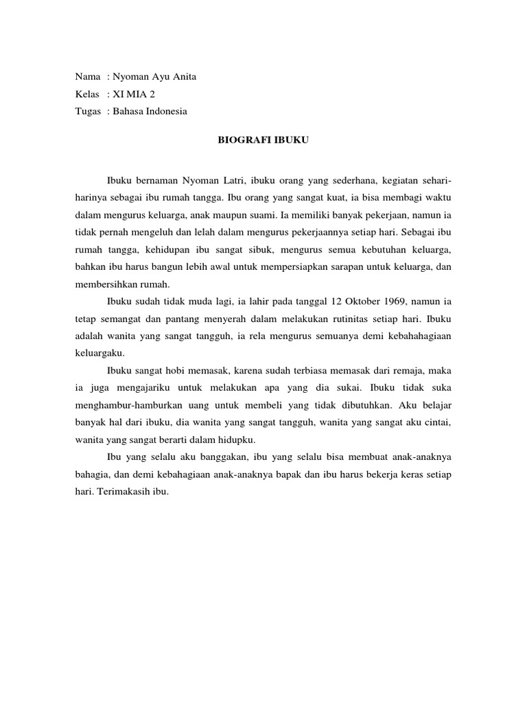 Biografi Ibu Pdf