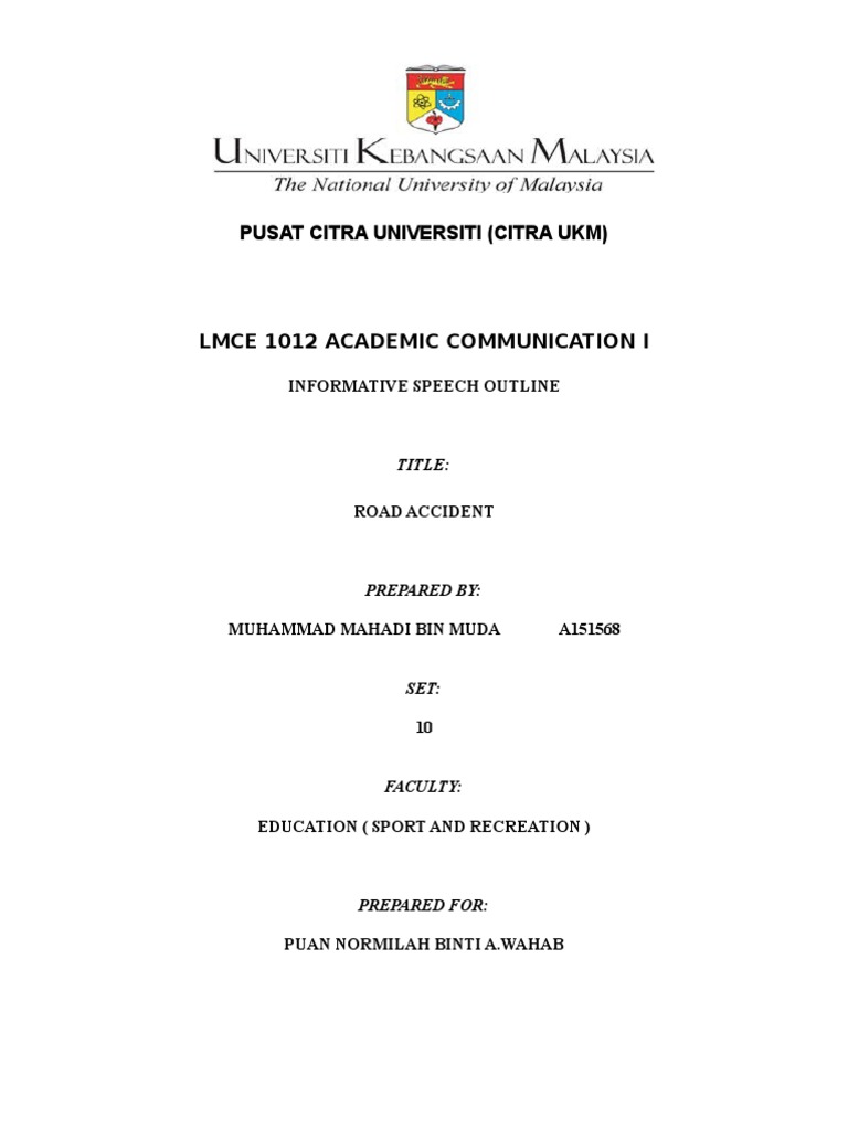 Sample Individual Speech Outline | PDF | Adipose Tissue | Soft Drink