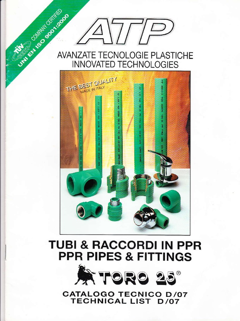 ATP ADVANCED PLASTIC PIPE AND FITTING TECHNOLOGIES | PDF