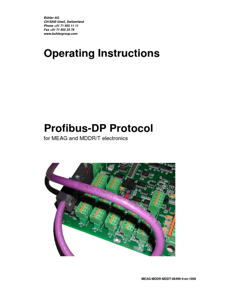 Protocolo Profibus Meag PDF | PDF | Bit | Input/Output