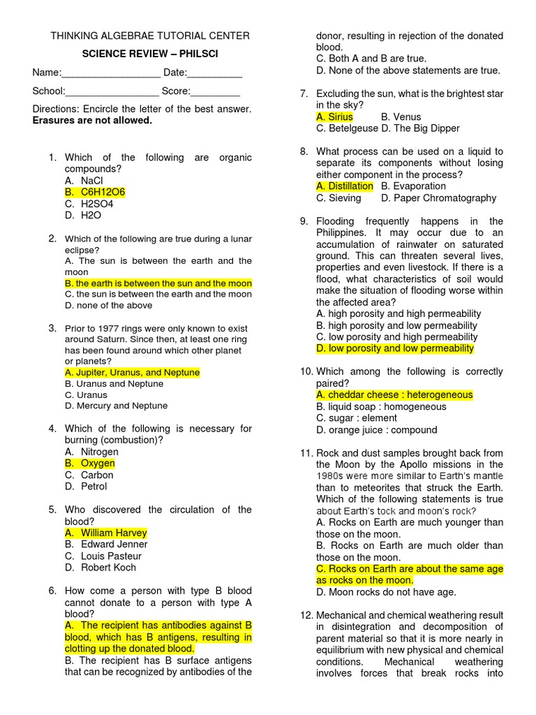 Science Q2 | PDF | Solution | Physical Chemistry