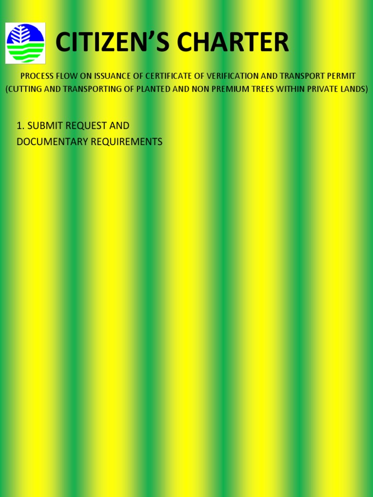 Citizen'S Charter: 1. Submit Request and Documentary Requirements | PDF ...