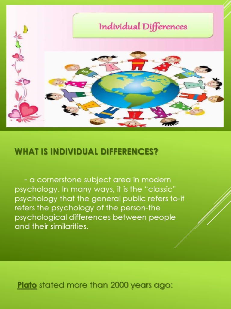 Individual Differences | PDF | Intelligence Quotient | Intelligence