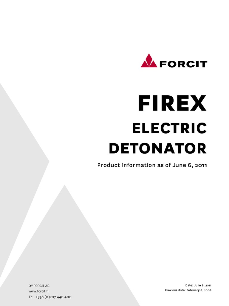 Electro Detonator | PDF | Series And Parallel Circuits | Electrical ...