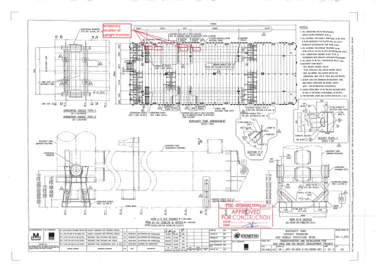 Buoyancy Tank and Saddle Structure Details | PDF | Civil Engineering ...