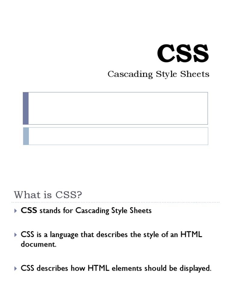 Cascading Style Sheets | PDF | Cascading Style Sheets | Html