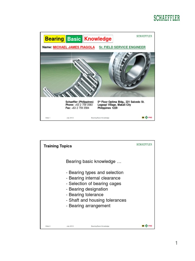 2 Bearing Basic Knowledge | PDF | Bearing (Mechanical) | Engineering Tolerance