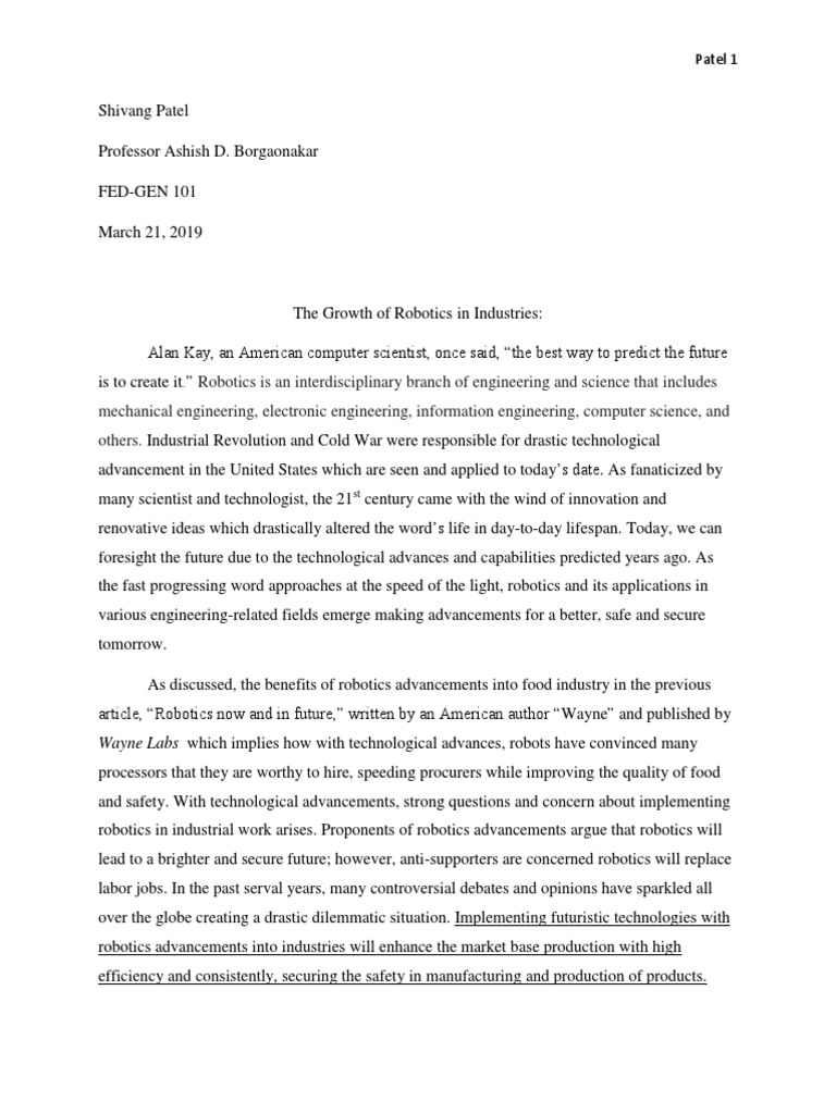 Robotics Ai and Future | PDF | Robotics | Robot