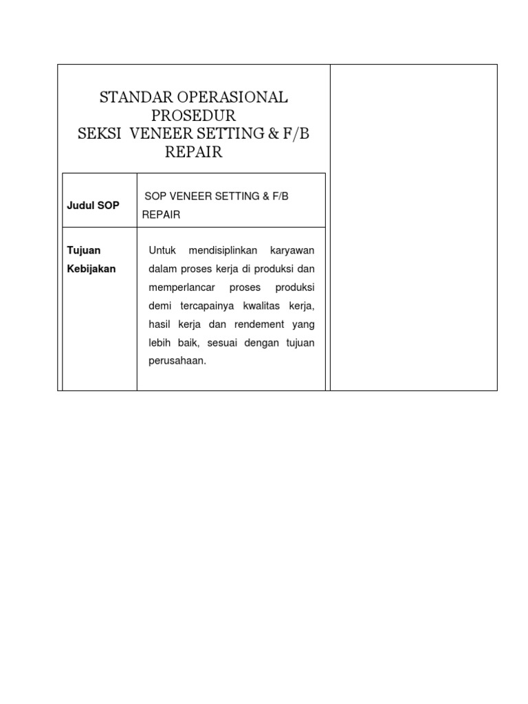 Sop v. Setting | PDF