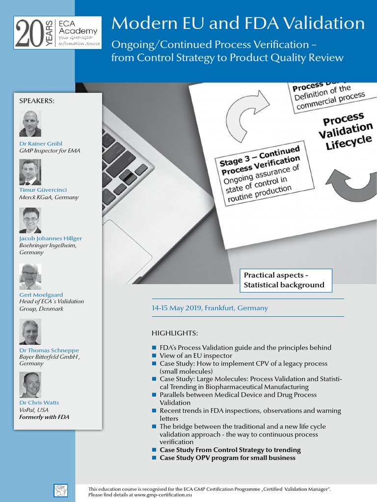 ECA Modern EU and FDA Validation | PDF | Verification And Validation ...