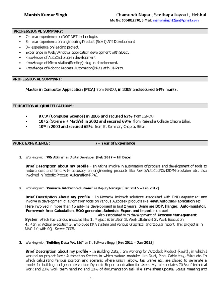 My Resume | PDF | Language Integrated Query | C Sharp (Programming Language)