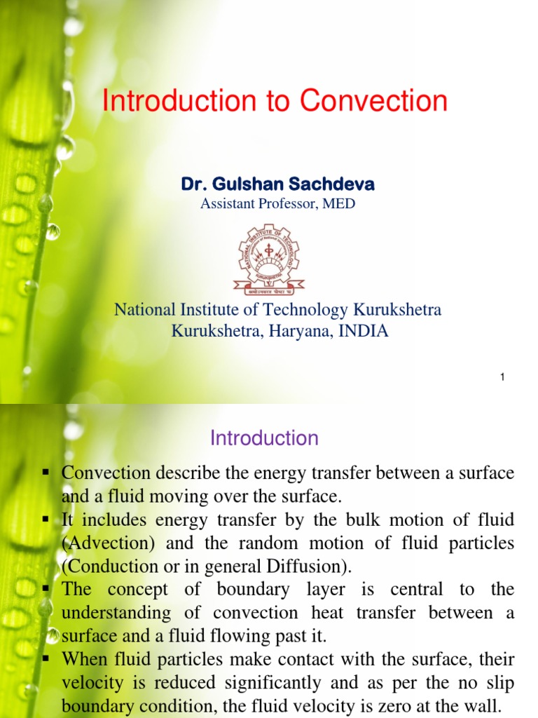 Introduction to Convection Heat Transfer | PDF | Boundary Layer | Turbulence